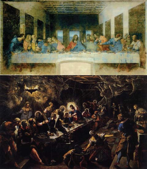 The Last Supper Tintoretto And Da Vinci